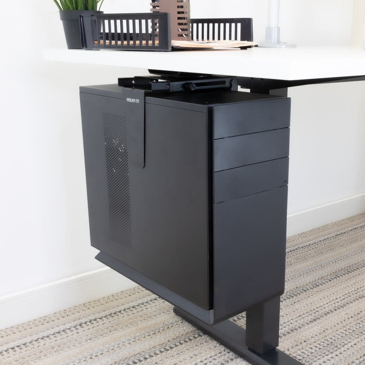 Under Desk CPU / Computer Tower Mount – Every Space