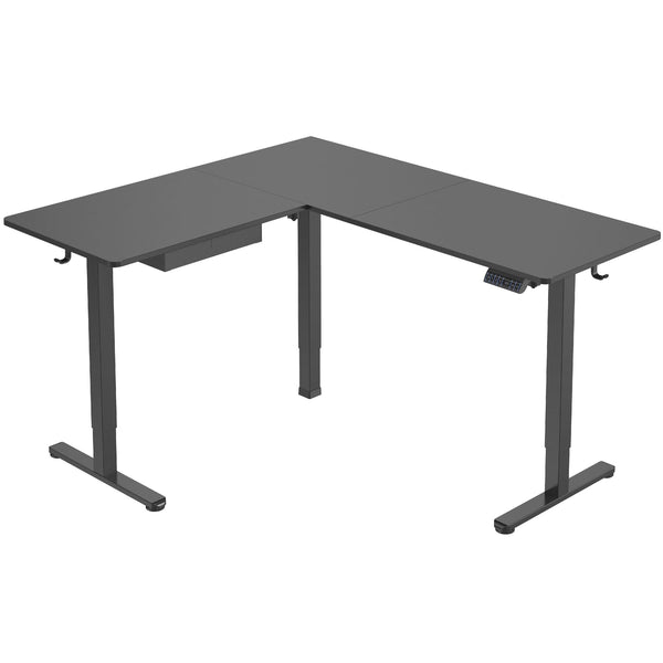 Large Height Adjustable Corner Sit-Stand Desk – Every Space